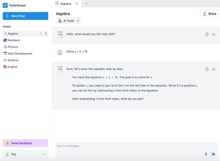 AI Tutor for Homework Help, Test Prep and Language Learning
